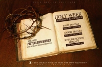 Holy week service Template | PosterMyWall