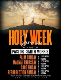 Holy week service Template | PosterMyWall