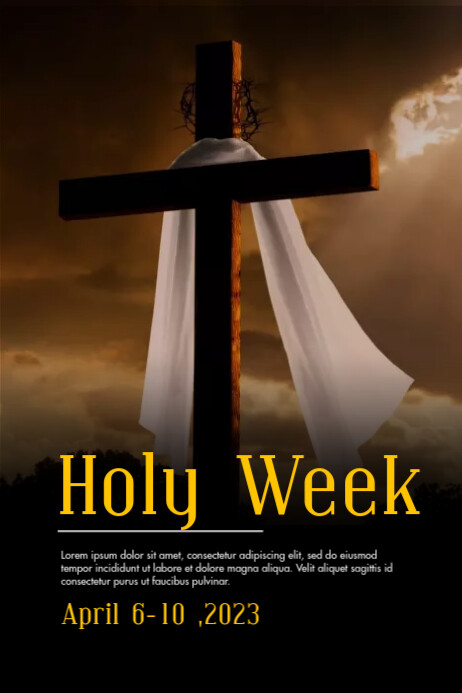 Copy of HOLY WEEK TEMPLATE.A | PosterMyWall