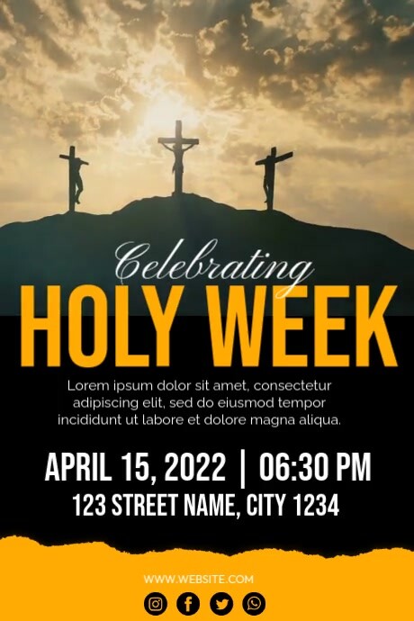 Holy Week Video Ads Template | PosterMyWall