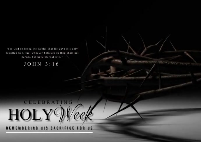 Copy of Holy Week Video Ads | PosterMyWall