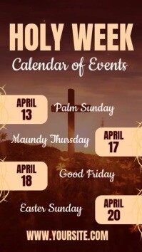 Holy Week 2025 Template | PosterMyWall