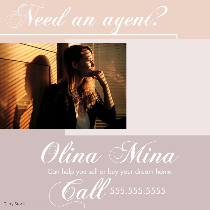 Copy of Home Agent Personal Ad Template | PosterMyWall