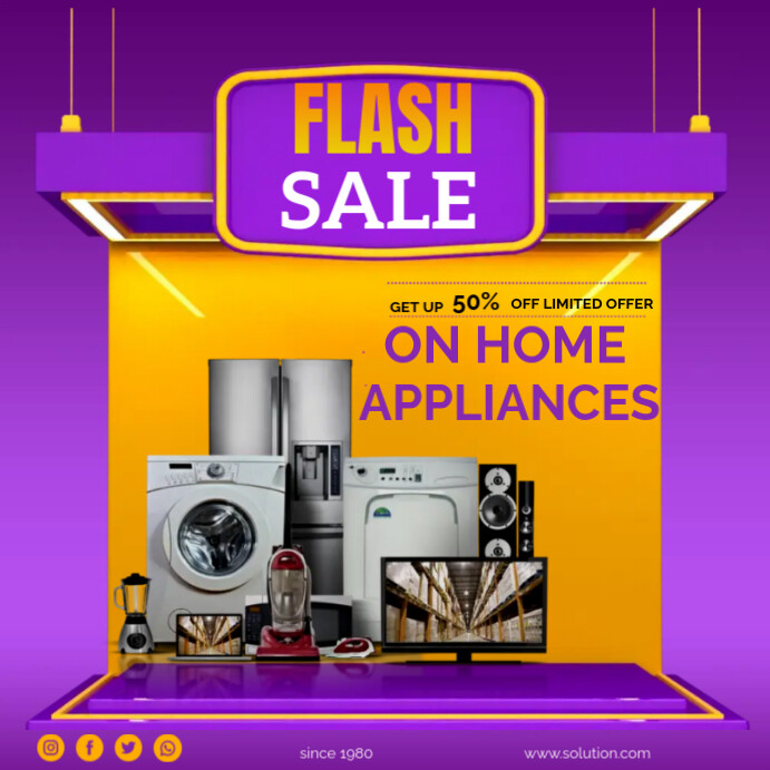 home appliances Template | PosterMyWall