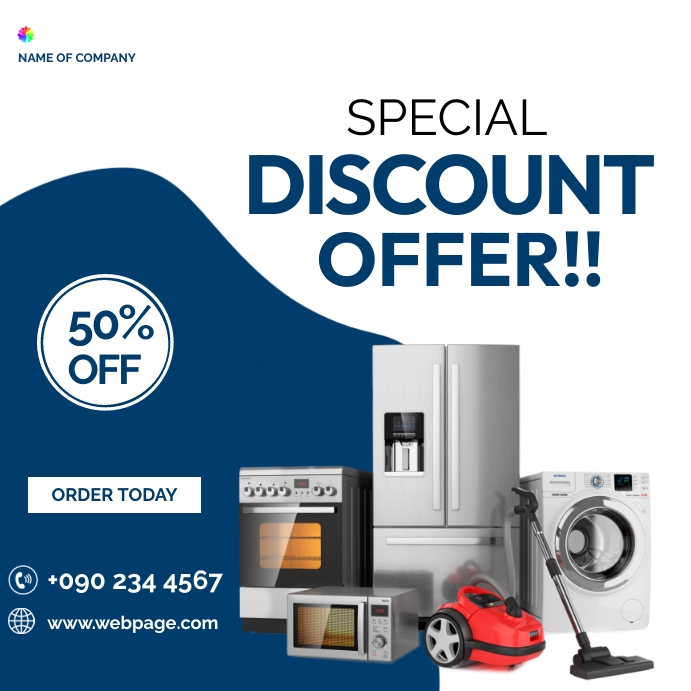 HOME APPLIANCES SALE Template PosterMyWall