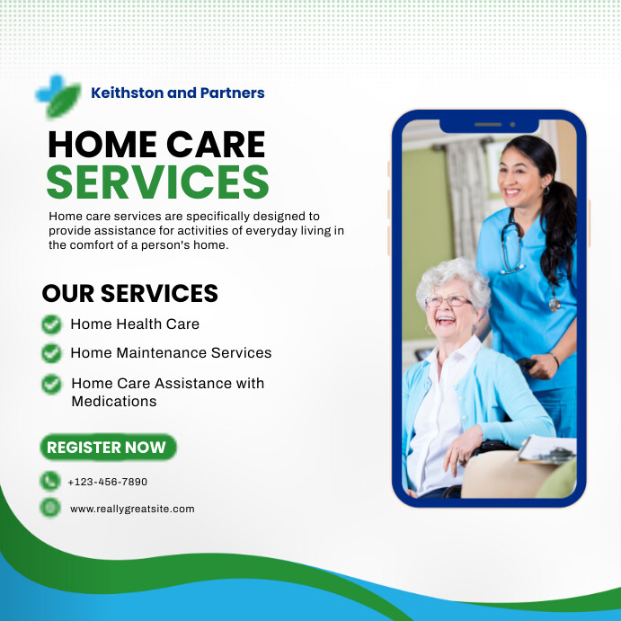 HOME CARE SERVICES Template | PosterMyWall