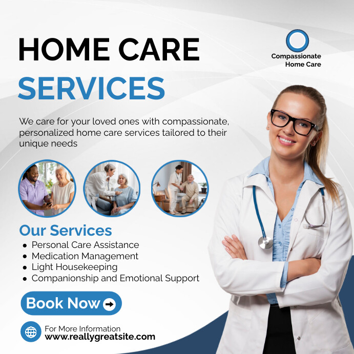 Home Care Services Instagram Post Template | PosterMyWall