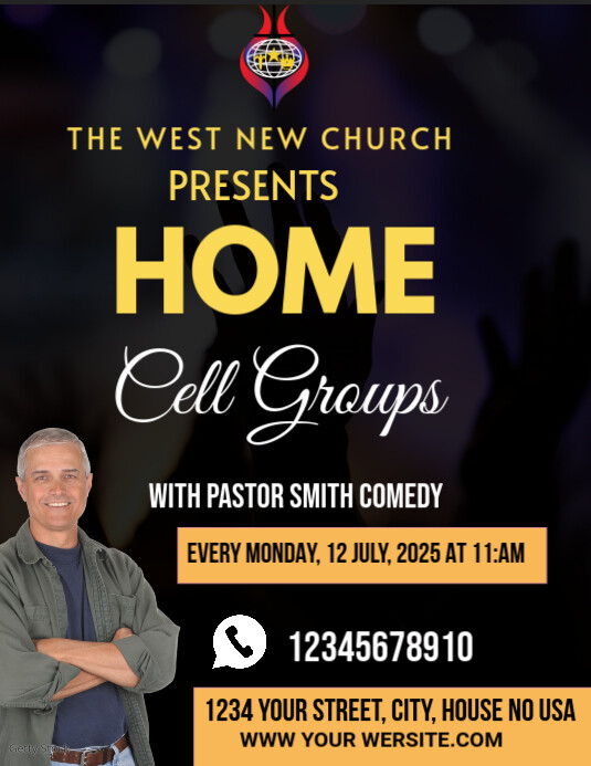 home cell groups flyer template | PosterMyWall