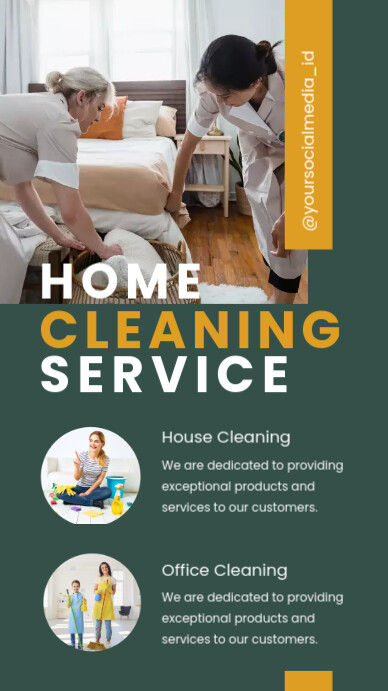 Copy of home cleaning service template | PosterMyWall