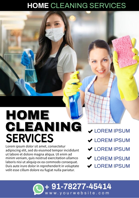 HOME CLEANING SERVICES.E Template | PosterMyWall