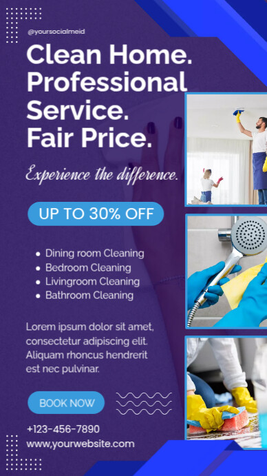 home cleaning template | PosterMyWall