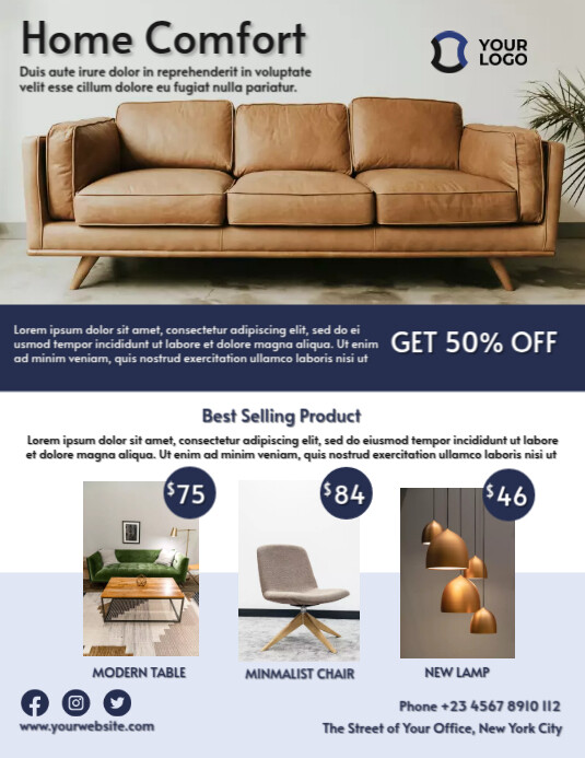 Home Comfort Flyer Template | PosterMyWall