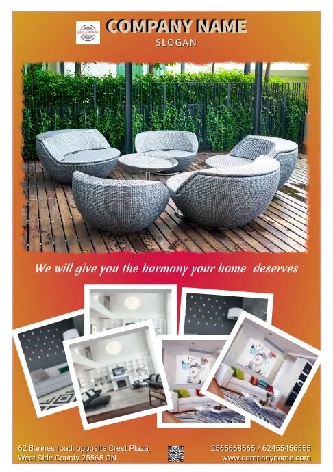 Home Decor and Furnishing Company (1) Template | PosterMyWall