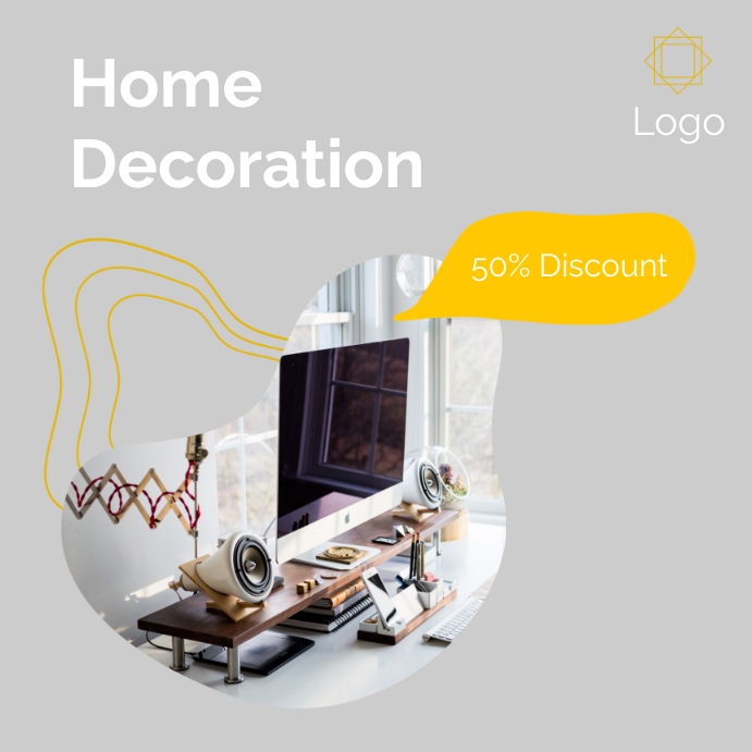 Copy of Home decoration and items advertisement post | PosterMyWall