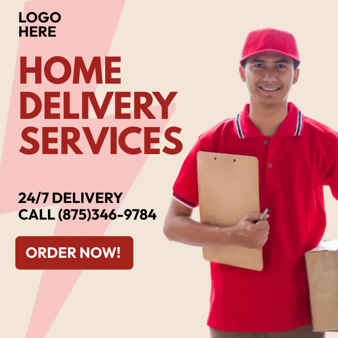 Home Delivery Template | PosterMyWall