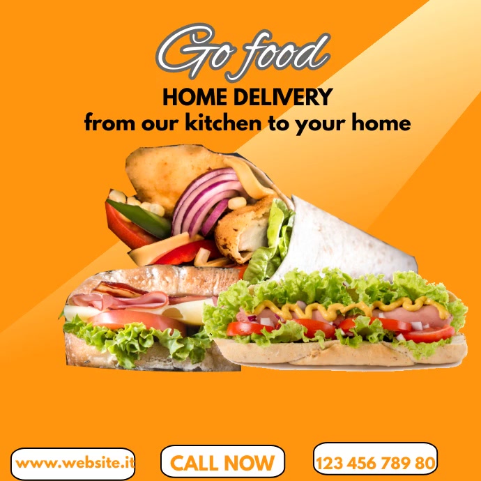 HOME DELIVERY Template | PosterMyWall