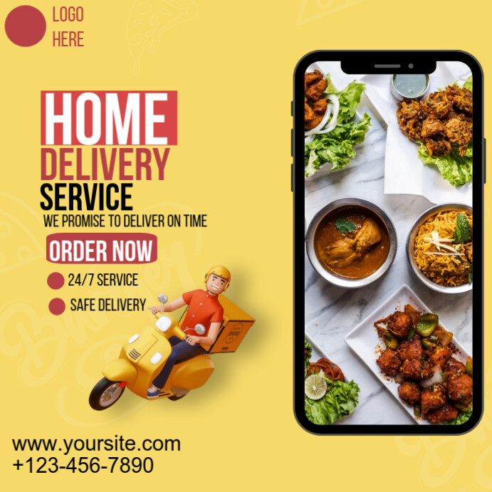 Plantilla de Home delivery service | PosterMyWall
