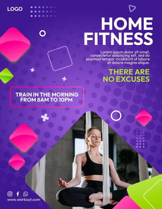 Copy of Home Fitness Ads | PosterMyWall