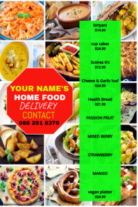 home food delivery Template | PosterMyWall