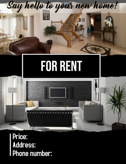 home for rent Template | PosterMyWall