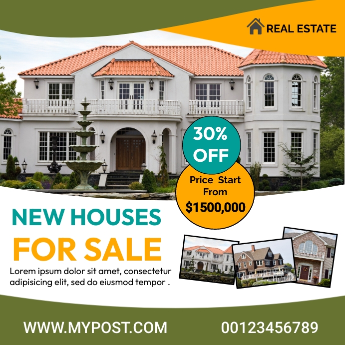 Copy of HOME FOR SALE (REAL ESTATE) INSTAGRAM POST | PosterMyWall