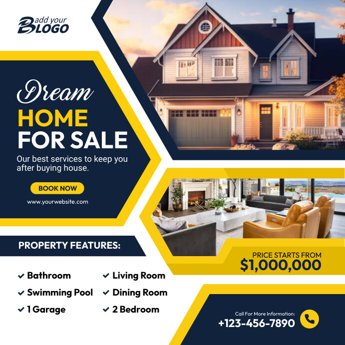 Home For Sale Agency Ad Template | PosterMyWall