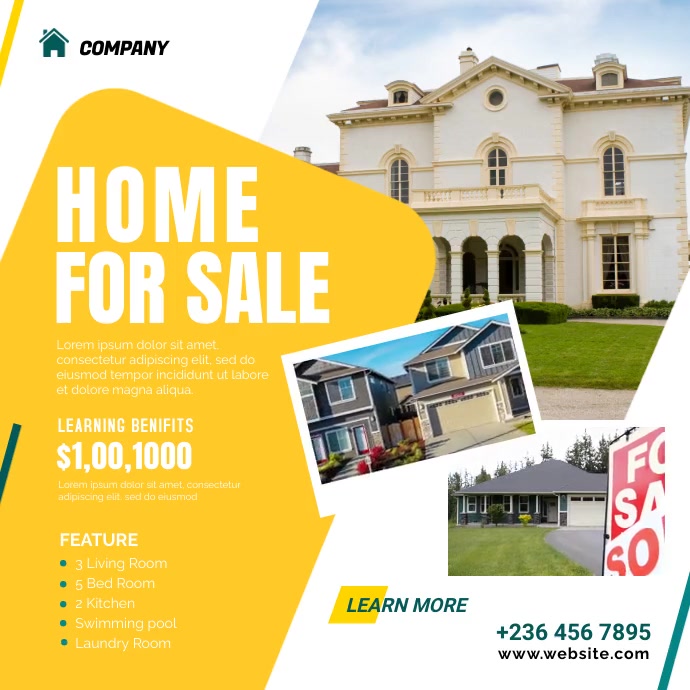 home for sale Template | PosterMyWall