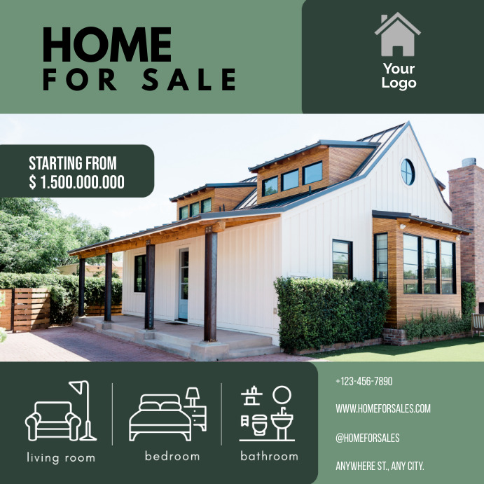 Home For Sale Template | PosterMyWall
