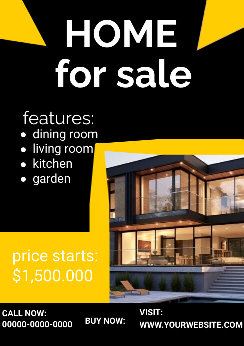 Home for sale flyer Template | PosterMyWall