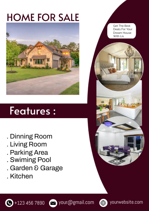 Home for sale poster Template | PosterMyWall