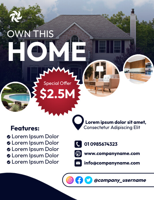 Copy of home for sale real estate poster | PosterMyWall