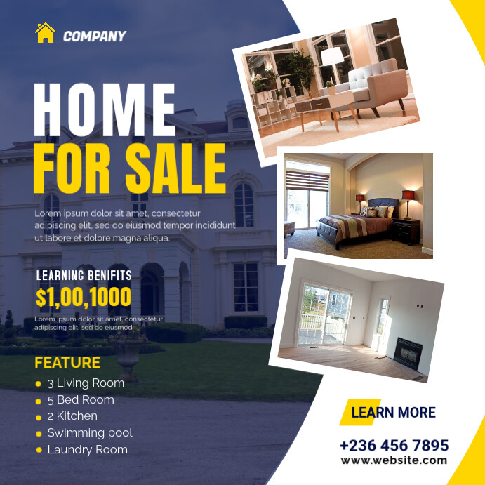 Home For Sale Template | PosterMyWall