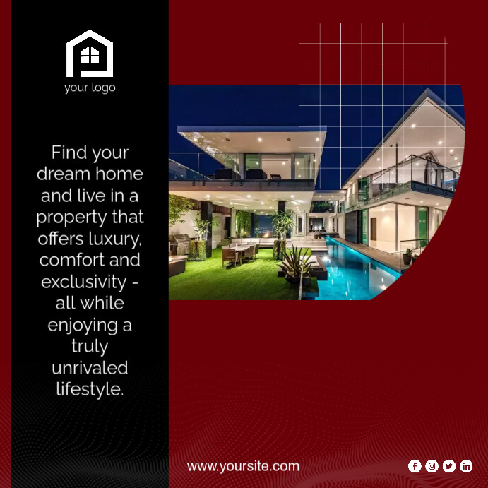 home Instagram post imobiliária Template | PosterMyWall