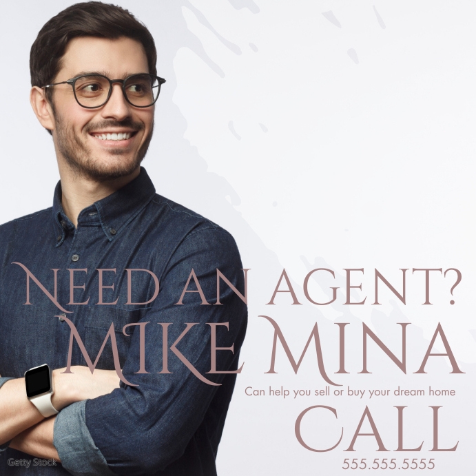 Home Listing Agent Personal Ad Template | PosterMyWall