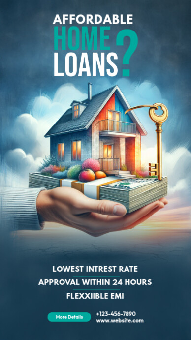 Copy of Home Loan Ad Template | PosterMyWall