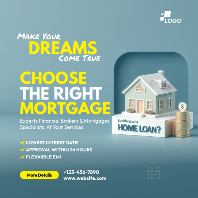 Home Loan Ad Template | PosterMyWall