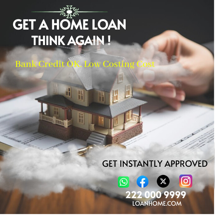 HOME LOAN POST Template | PosterMyWall