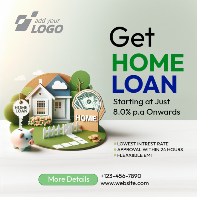 Copy of Home Loan Services Mortgage Ad Template | PosterMyWall