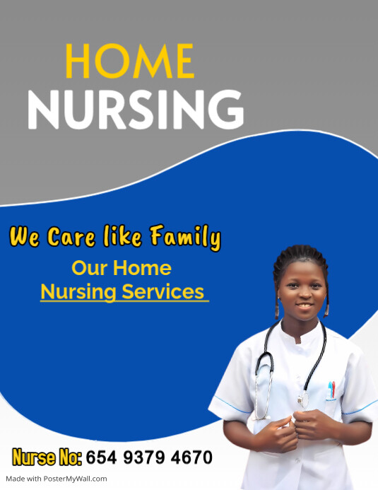 Home nursing design flyer Template | PosterMyWall