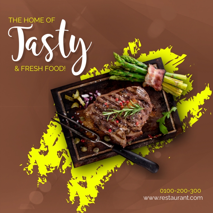 Home of Tasty Template | PosterMyWall