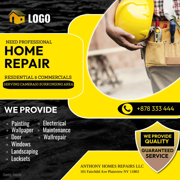 home repair poster Template | PosterMyWall