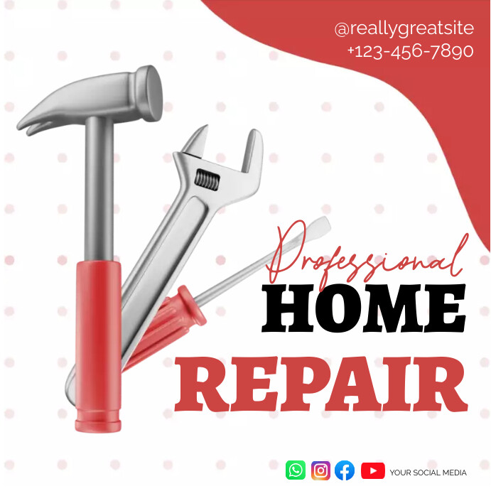 Home Repair Service Template | PosterMyWall