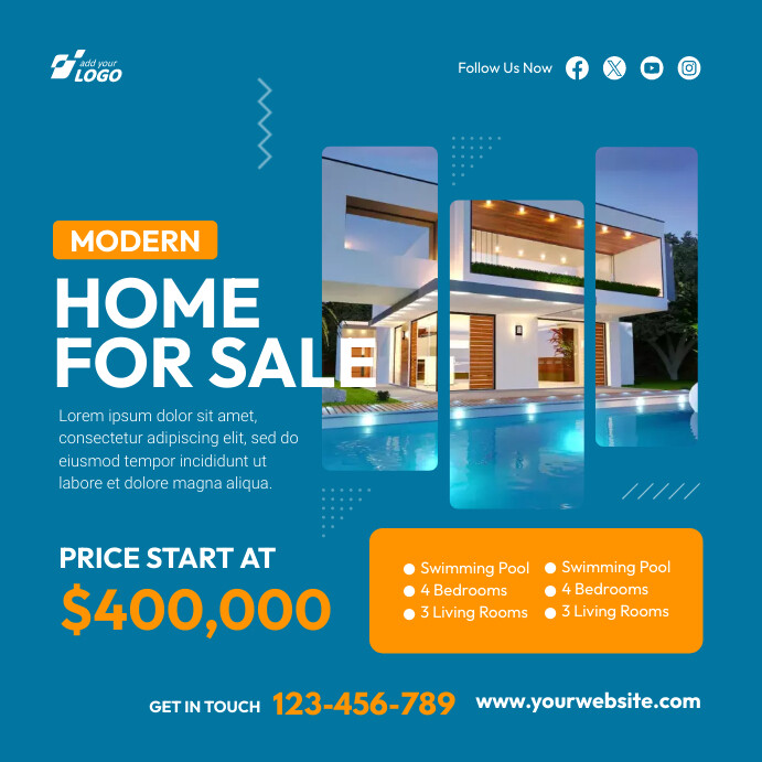 Home Sale Ad Template | PosterMyWall