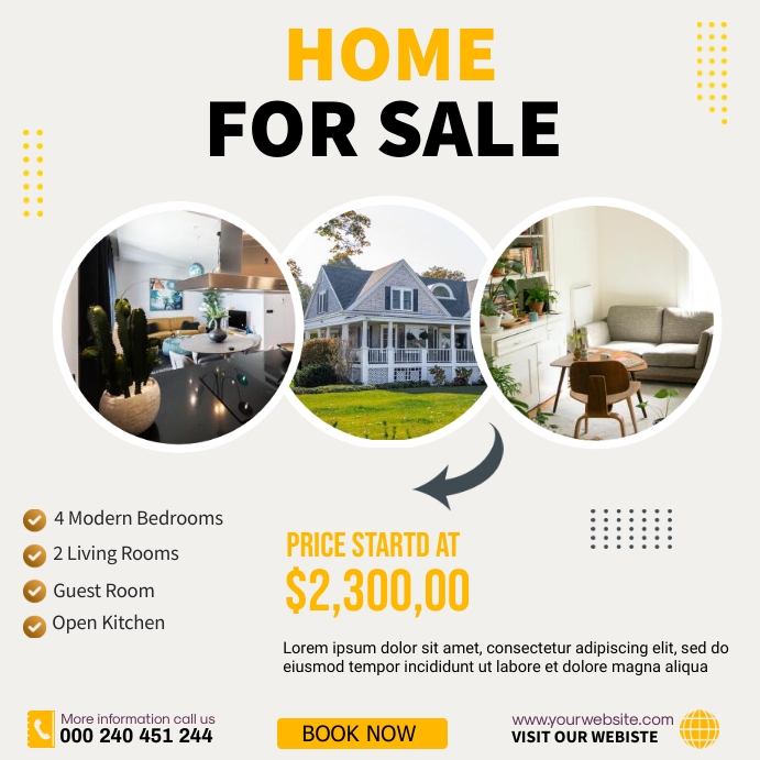 Home Sale Template | PosterMyWall