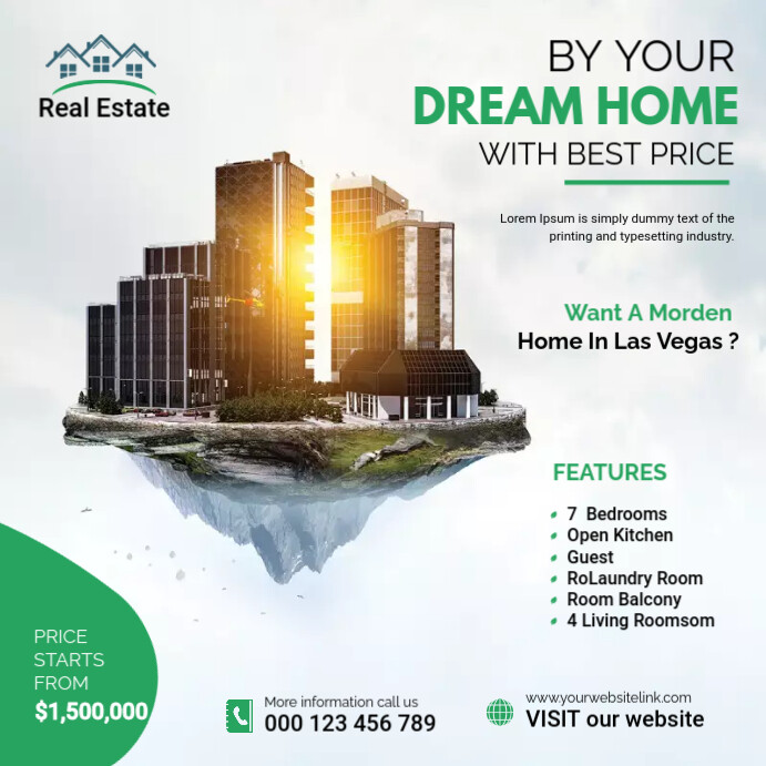 Home Sale Template | PosterMyWall