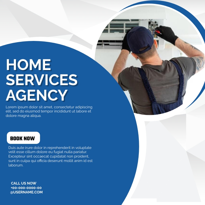 Plantilla de HOME SERVICES.E | PosterMyWall