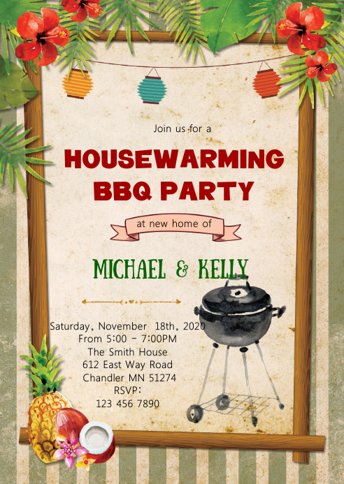 Home sweet home party theme invitation Template | PosterMyWall