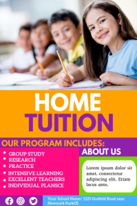 Home tuition poster Template | PosterMyWall
