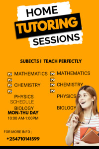 Home tuition poster templete Template | PosterMyWall