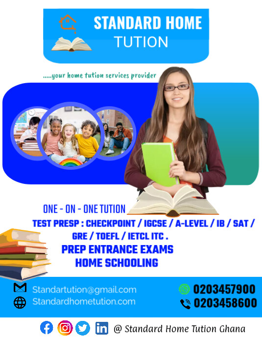Copy of Home tuition poster templete | PosterMyWall